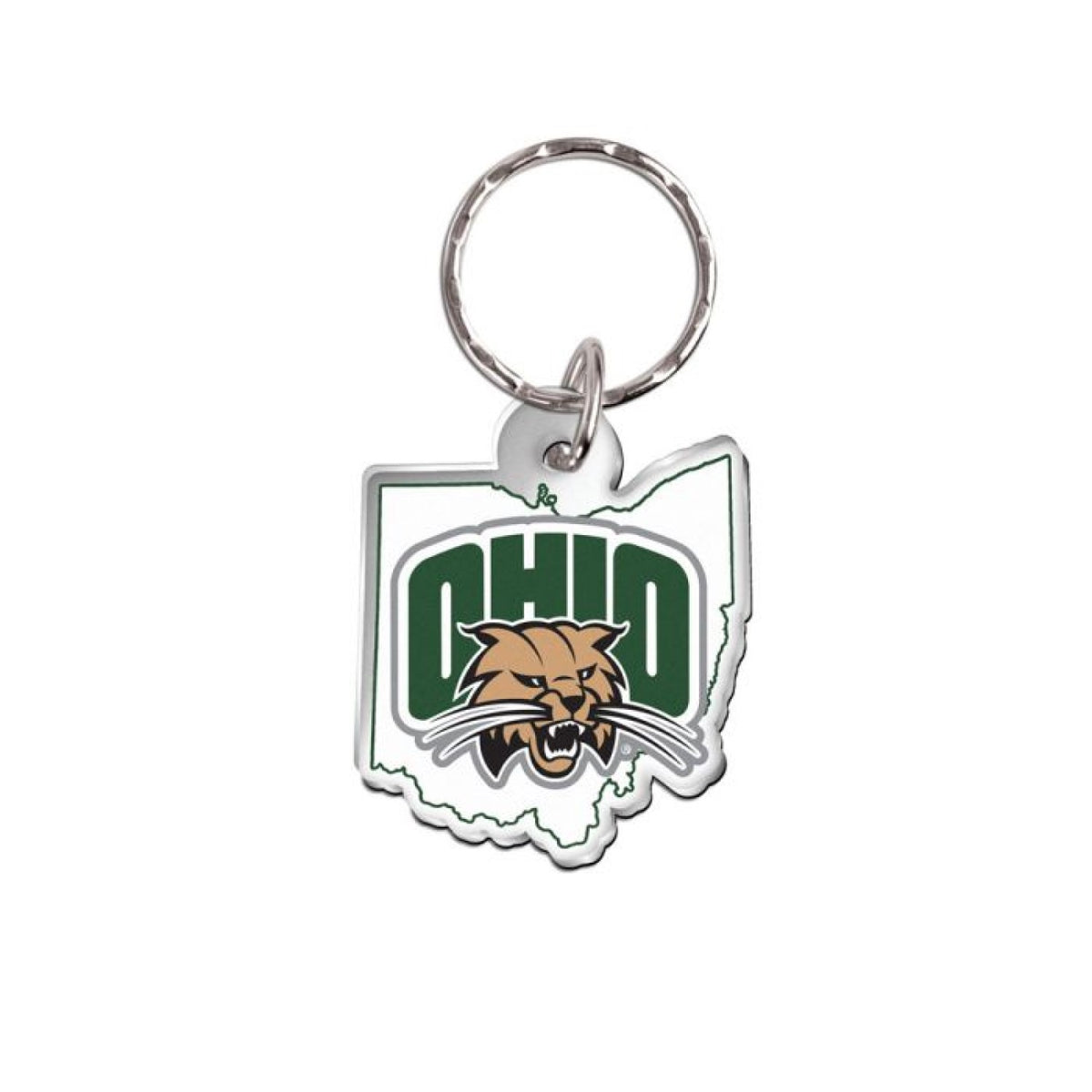 Ohio Bobcats State Outline Logo Keychain – Ohio Bobcat Fan Store