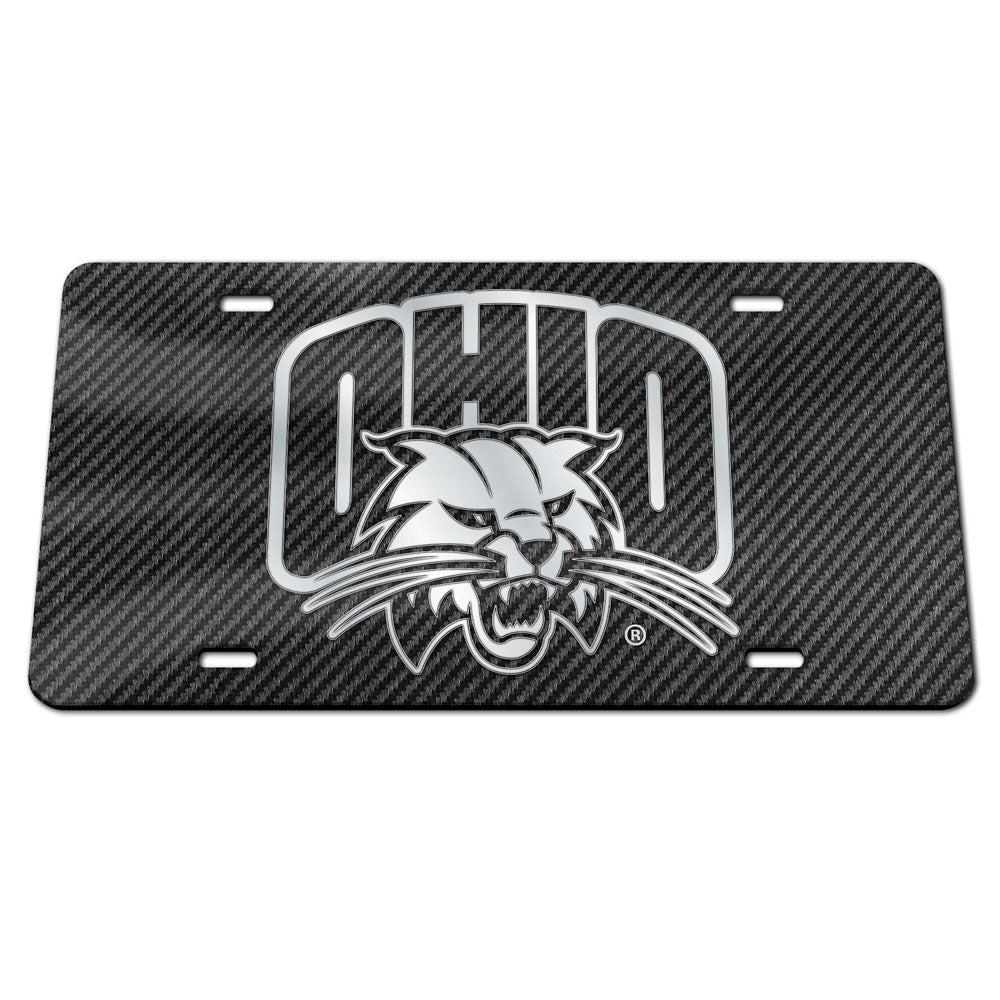 Ohio Bobcats Carbon License Plate – Ohio Bobcat Fan Store