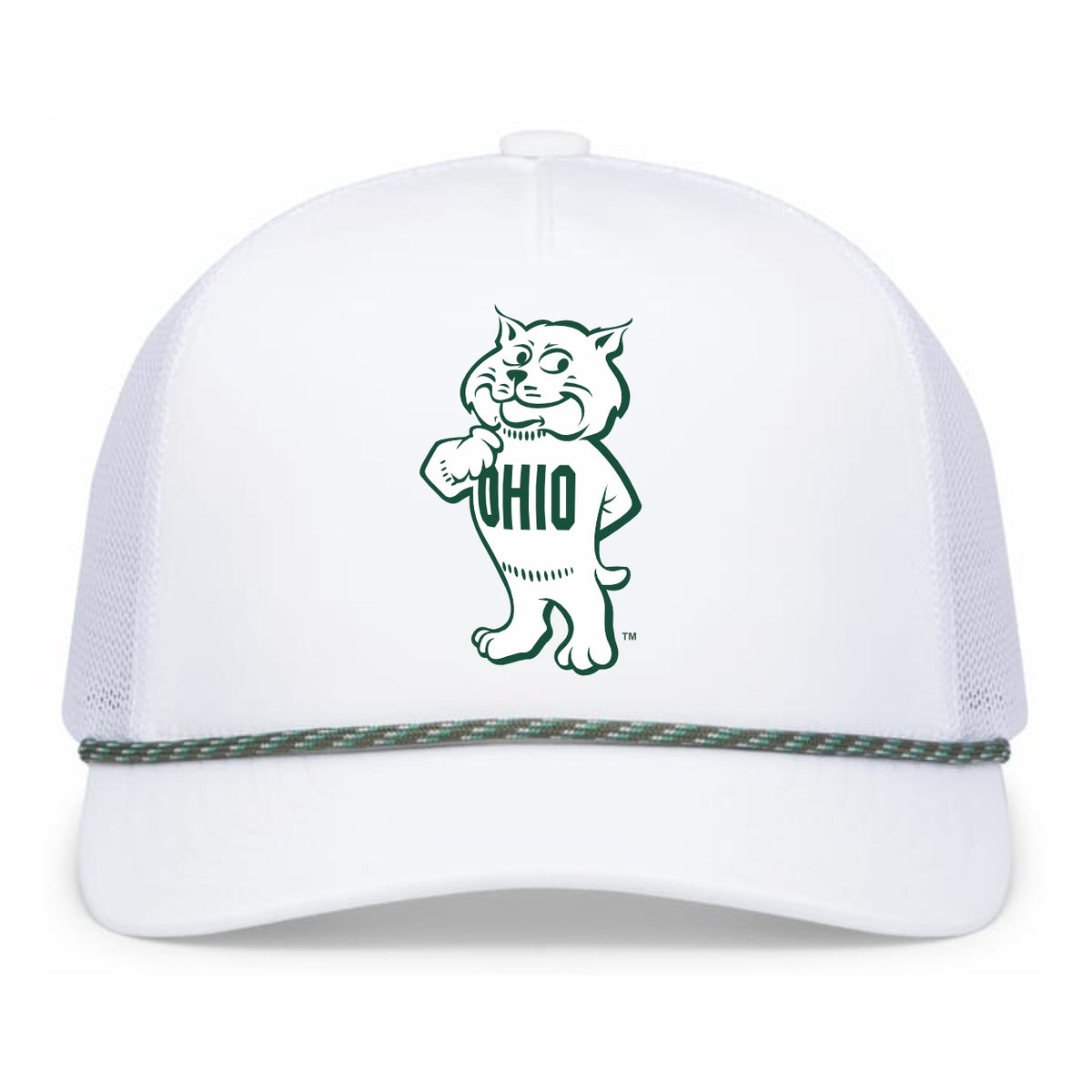 Ohio Bobcats Rufus Hat White Rope – Ohio Bobcat Fan Store