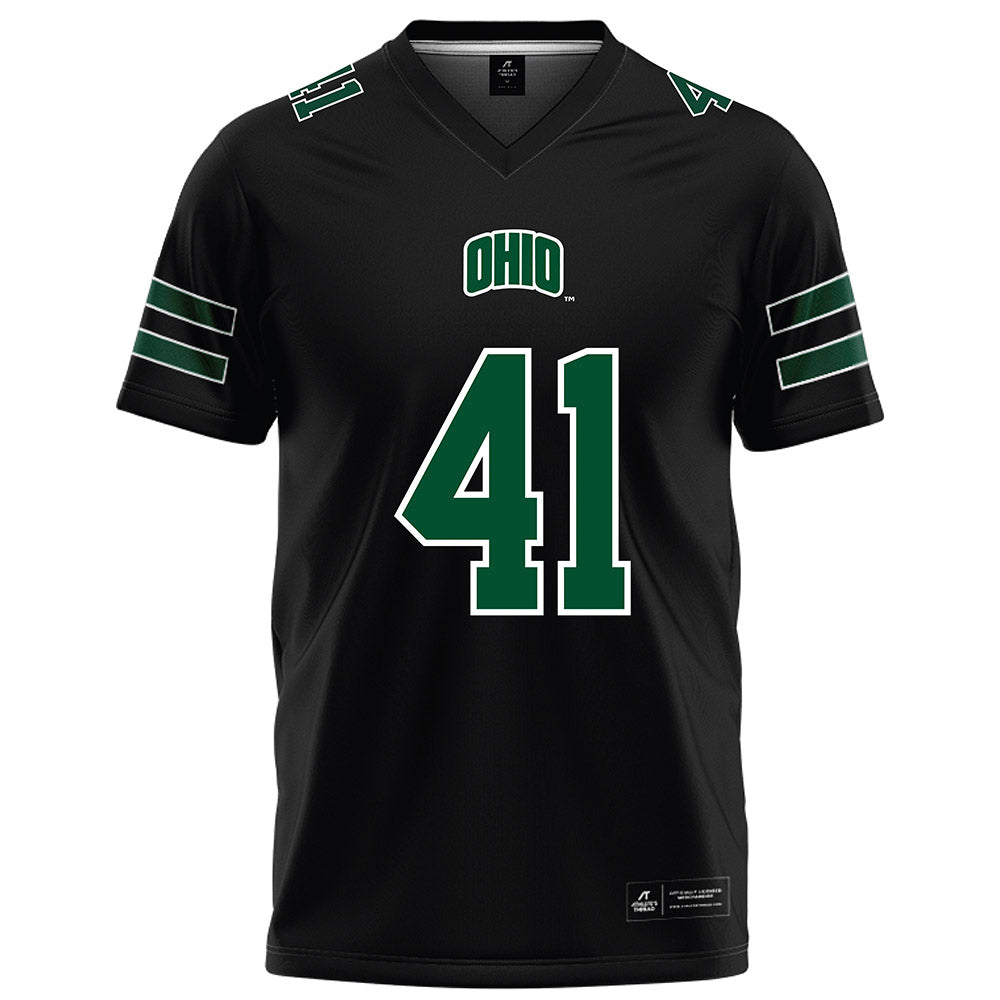 Ohio - NCAA Football : Creed Hill - Black Football Jersey – Ohio Bobcat ...