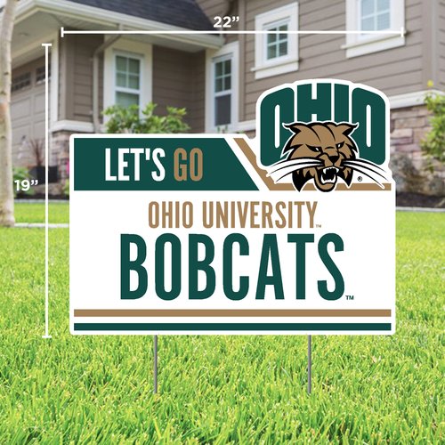 LET'S GO OHIO UNIVERSITY BOBCATS LAWN SIGN – Ohio Bobcat Fan Store